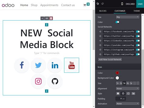 Odoo On Twitter Meet Odoo 16 Easier To Promote Your Socials On Your