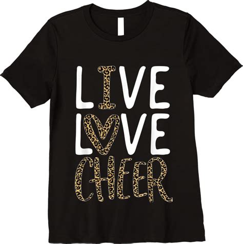 Jersey Live Love Cheer Girl Cheerleading Cheerleader Women Cheer T
