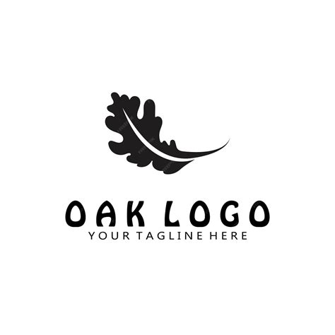 Premium Vector Oak Leaf Logo Vector Icon Illustration Template Design
