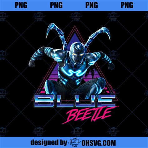 Blue Beetle Movie Leaping Triangle Png Movies Png Blue Beetle Png Ohsvg