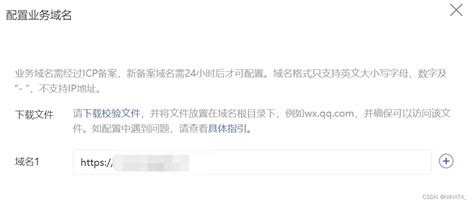 微信小程序配置服务器域名和业务域名校验文件 小程序校验文件 csdn博客