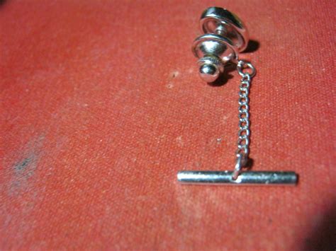 Vintage Oval With Anagram B Lapel Pin Or Tie Tac Antiques Board
