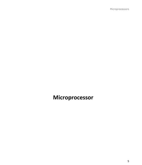 Microprocessor Microprocessor Microprocessor Is A Controlling Unit Of