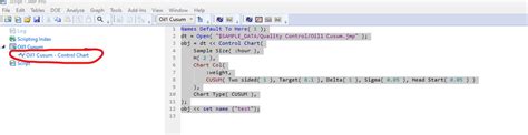 solved cusum chart name jmp user community