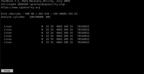 Recovering Deleted Files With Testdisk