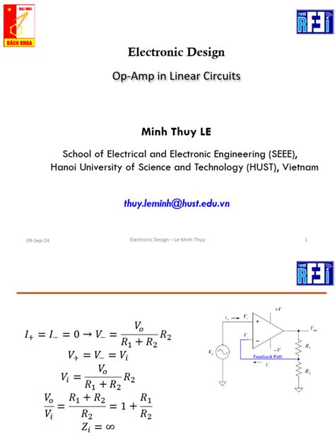 5 2 Opamp In Linear Circuits Pdf Amplifier Operational Amplifier