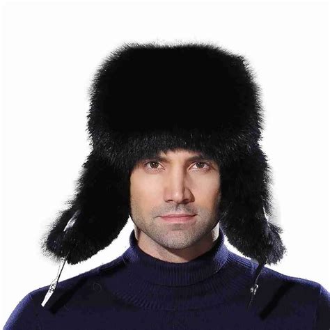 Silver Fox Fur Davy Crocket Cap Mongolia Hat Ursfur