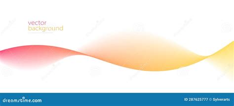 Smooth Flow Of Wavy Shape With Gradient Vector Abstract Background