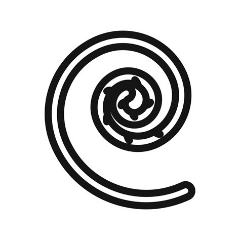 Fiddleheads Icon Black Line Art 47744115 Vector Art At Vecteezy