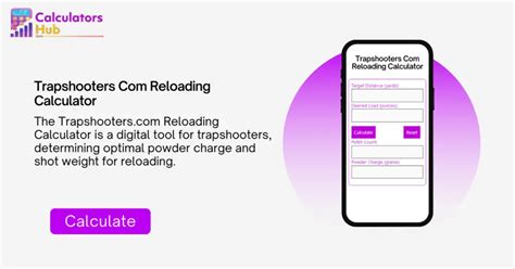 Trapshooters Com Reloading Calculator Online
