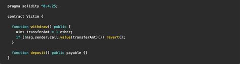 what is a reentrancy attack on a smart contract in solidity by