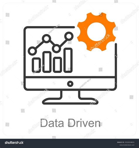 Data Driven Analytics Icon Concept Stock Vector Royalty Free