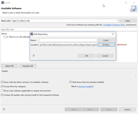 Installing An Eclipse Plugin · Wiki · Allotrope Open Source Allotrope