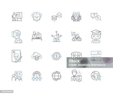 리뉴얼 성장 라인 아이콘 컬렉션입니다 재생 번성 회춘 중생 회복 진행 재생 벡터 및 선형 그림 확장 부활 권한 부여 개요 표지판 세트 개발에 대한 스톡 벡터 아트 및 기타