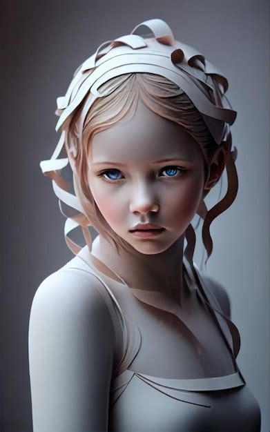 Premium Photo 3d Rendered Portrait Of Cute Young Dark Skin Eastern Girl Made Without Ai Not Ai