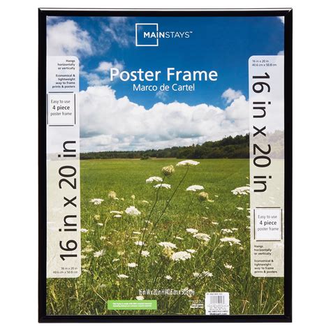 Mainstays 16x20 Black Basic Poster And Picture Wall Frame