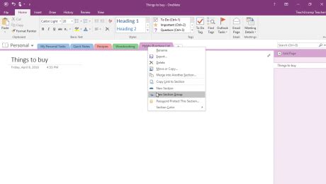 Section Groups In OneNote Archives TeachUcomp Inc