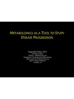 METABOLOMICS AS A TOOL TO STUDY DISEASE Metabolomics As A Tool To Study Disease Pdf PDF4PRO