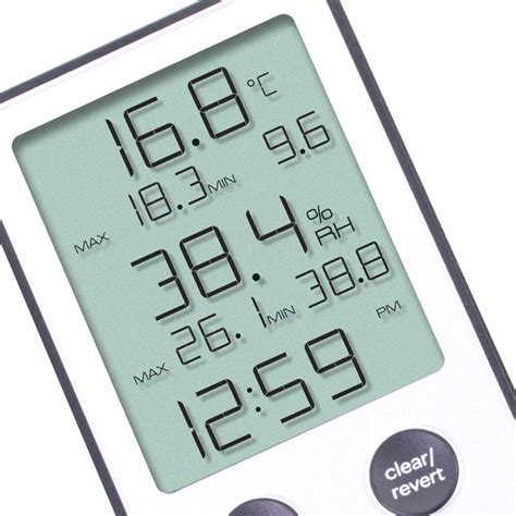 Digital Thermohygrometer Traceable Thermohygrometer With Clock