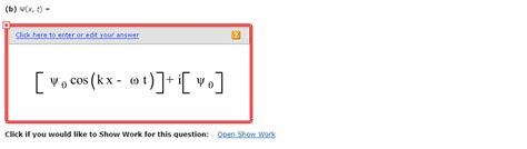 solved chapter 38 problem 063 incorrect a write the wave