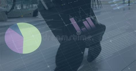 Image Of Statistical Data Processing Over Low Section Of Businessman