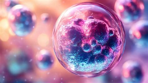 Microscopic Cell Structure A Vibrant Visualization Of Cellular Biology Stock Footage Video Of