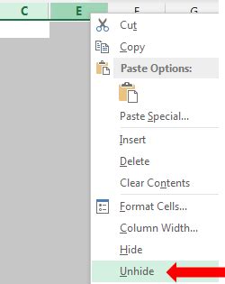Working With Rows Columns In Excel How To Hide Them Show Them Change The Height Or Width