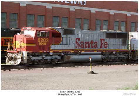 Bnsf Sd75m 8202 Bnsf Sd75m 8202 Ex Atsf 202 In Warbonnet… Flickr