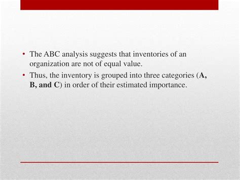 Ppt Abc Analysis Powerpoint Presentation Free Download Id1835205