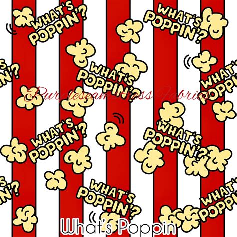 Whats Poppin Fabric Purpleseamstress Fabric