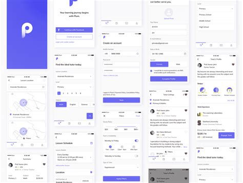 Plum Ui Kit 8 Images Behance