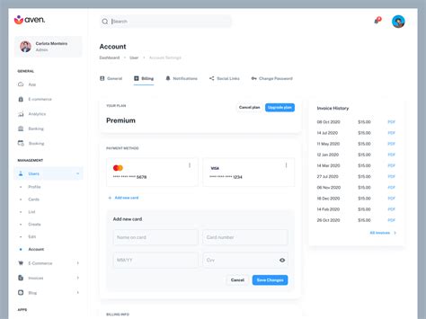 Dribbble User Account Billing By Md Jalal