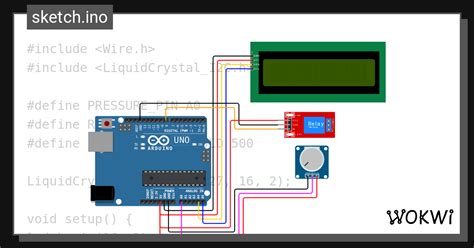 Pengatur Tekanan Air Wokwi Esp32 Stm32 Arduino Simulator