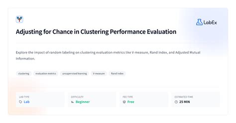 Clustering Evaluation Metrics Unsupervised Learning Labex