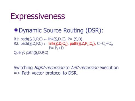 Declarative Routing Extensible Routing With Declarative Queries Ppt Download