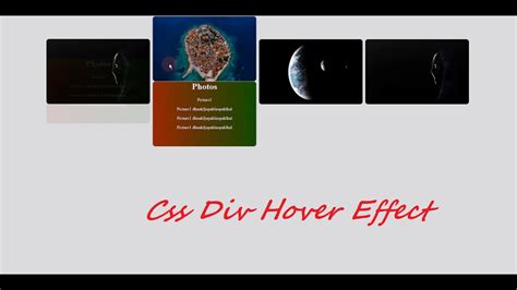 Css Div Hover Effect Youtube