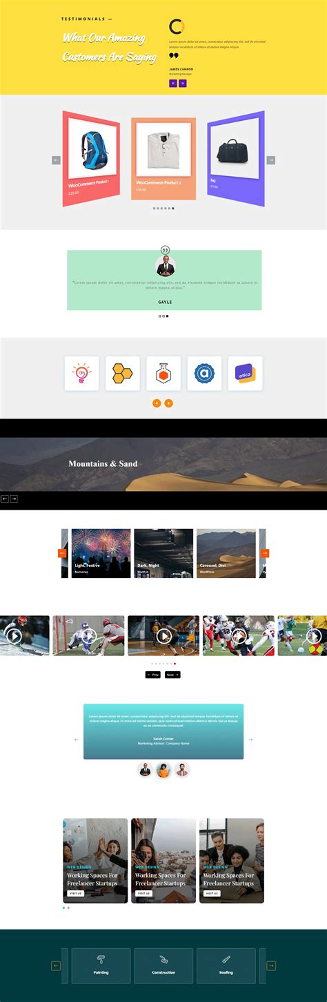 Download 100 Free Demo Layouts For The Divi Carousel Maker Tutorial