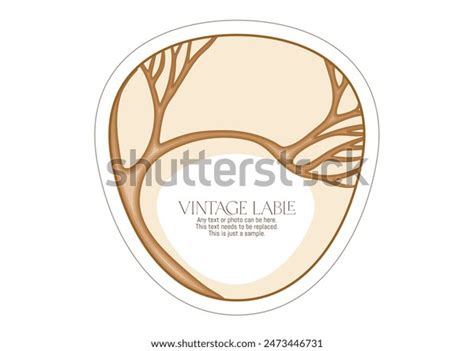 Tree Branch Border Frame Template Menu Stock Vector Royalty Free Shutterstock