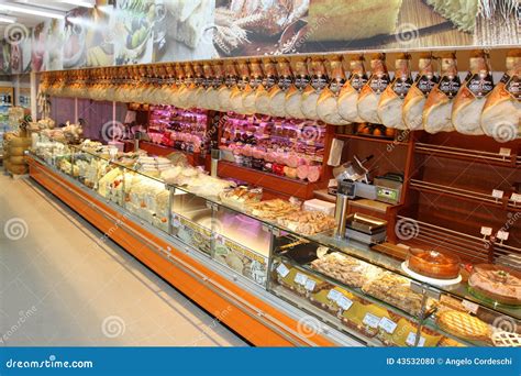 Shelving With Typical Italian Sausages Editorial Image Image Of
