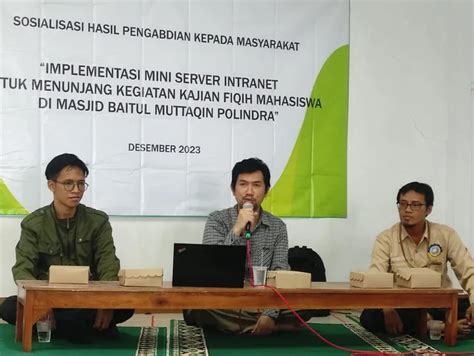Terapkan Teknologi Mini Server Intranet Untuk Berbagi Materi Kajian Fiqih Di Masjid Baitul