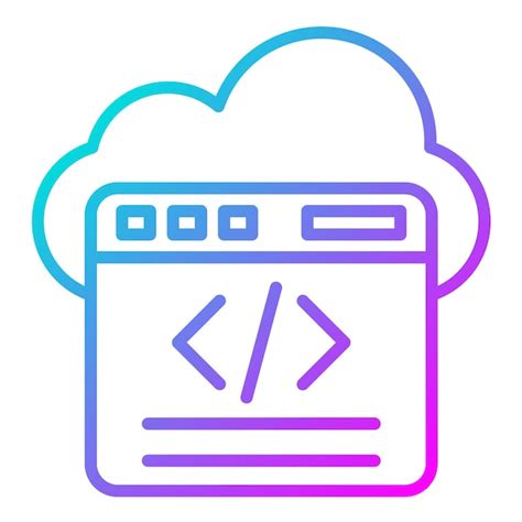 Premium Vector Cloud Coding Vector Illustration Style