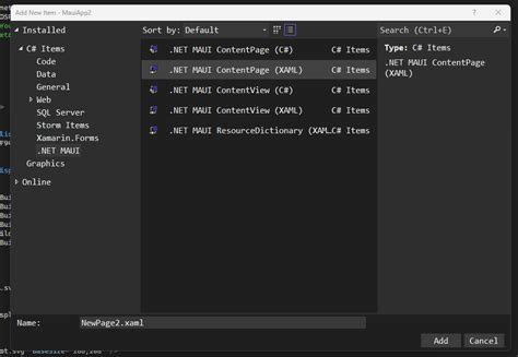 Bug Ga Fix Source Generation For When Adding New Maui Pages As Still