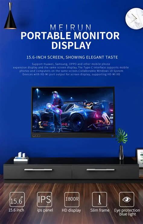 Full Hd Ips K Portable Monitor Inch With Hd Type C Usb Battery For Laptop Pc Products From