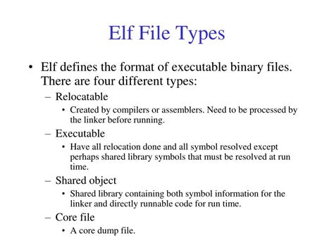 Ppt Unix Elf File Format Powerpoint Presentation Free Download Id