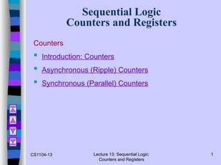Counterrss Counters Under Sequential Circuits Ppt