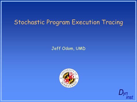 ppt stochastic program execution tracing powerpoint presentation