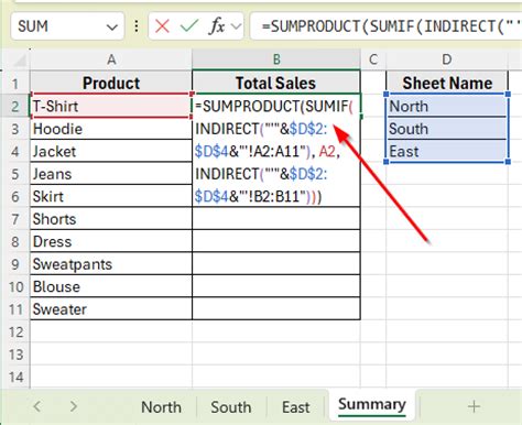 How To Use Sumif Across Multiple Sheets In Excel 2 Examples Excel