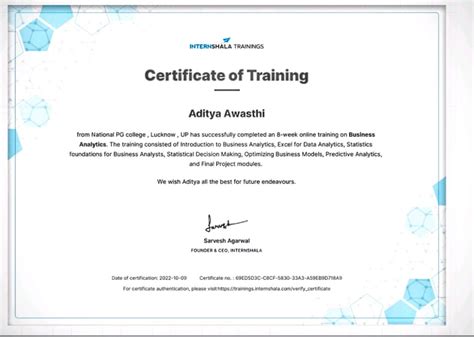 aditya awasthi on linkedin business analytics from intershala