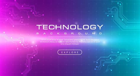 Concept Vert De Fond De Rose De Bannière De Technologie Avec Des Effets