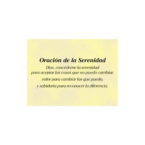 Oración De Serenidad Placa Expositora La Oración De La Serenidad En